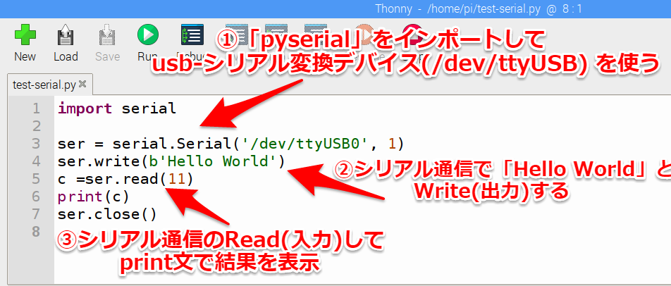 Pythonでserial(シリアル)通信！Read/Writeの波形を見てみた