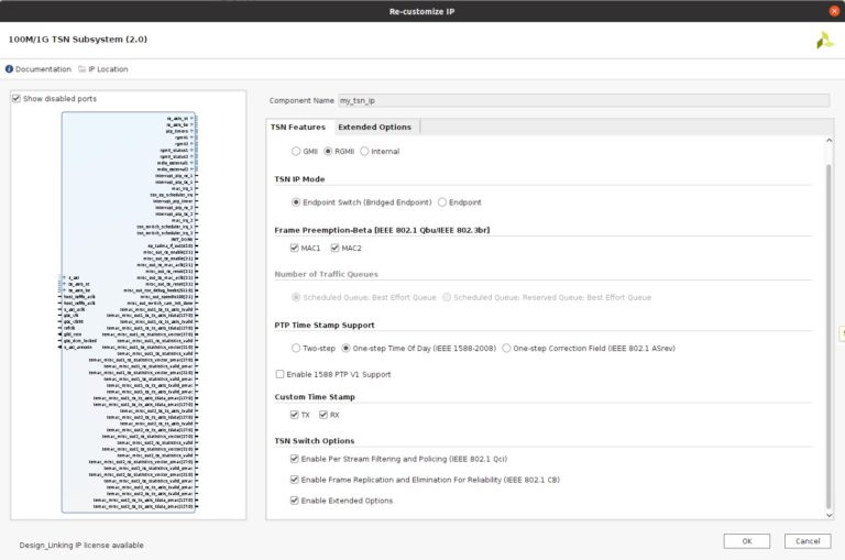 TSNのXilinxのIPを部分的に確認してみた