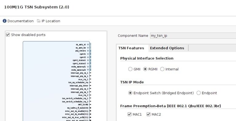 TSNのXilinxのIPを部分的に確認してみた