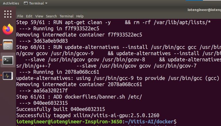 Vitis AI GPU dockerの環境構築をしたメモ