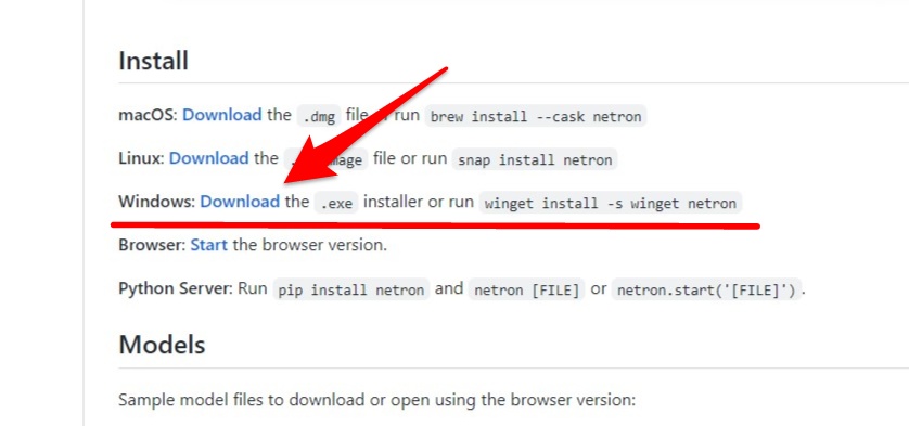 Netronをインストール(Ubuntu と Windows)