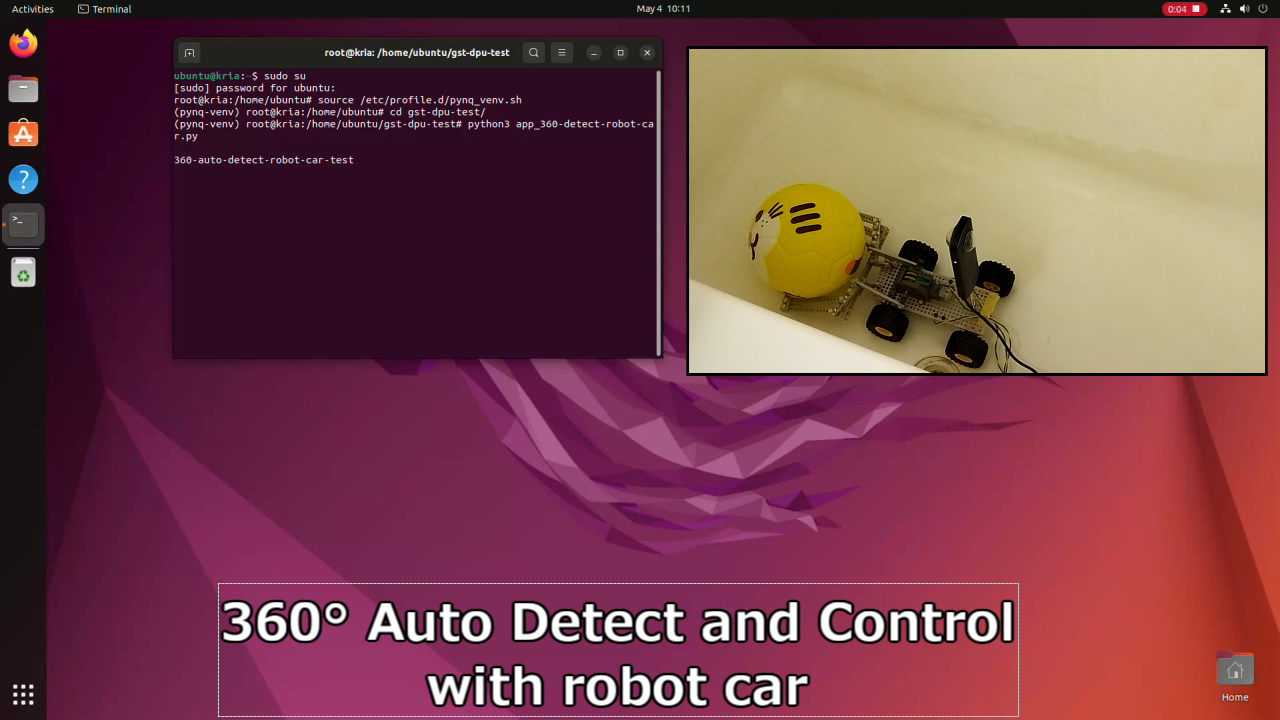 360 Live Streaming で物体検出。KR260+PYNQ-DPU編