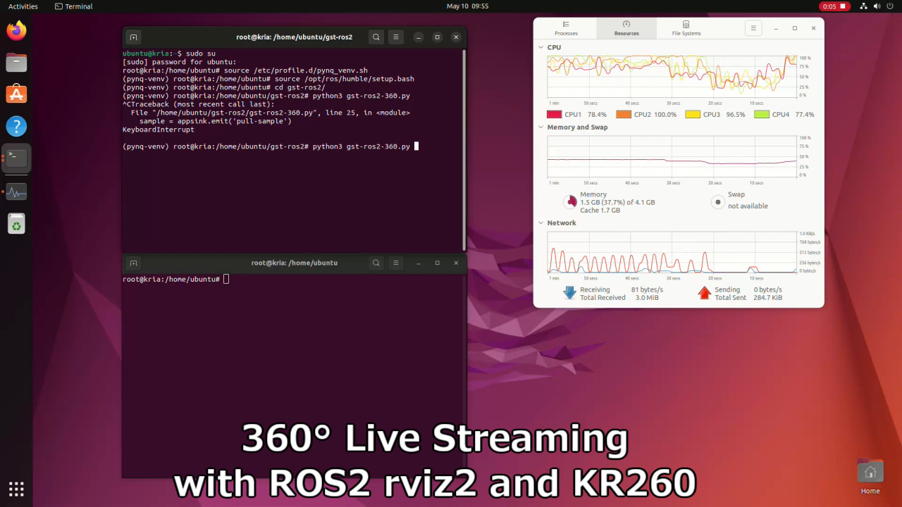 ROS2で360°カメラの画像処理・物体検出をしてみた