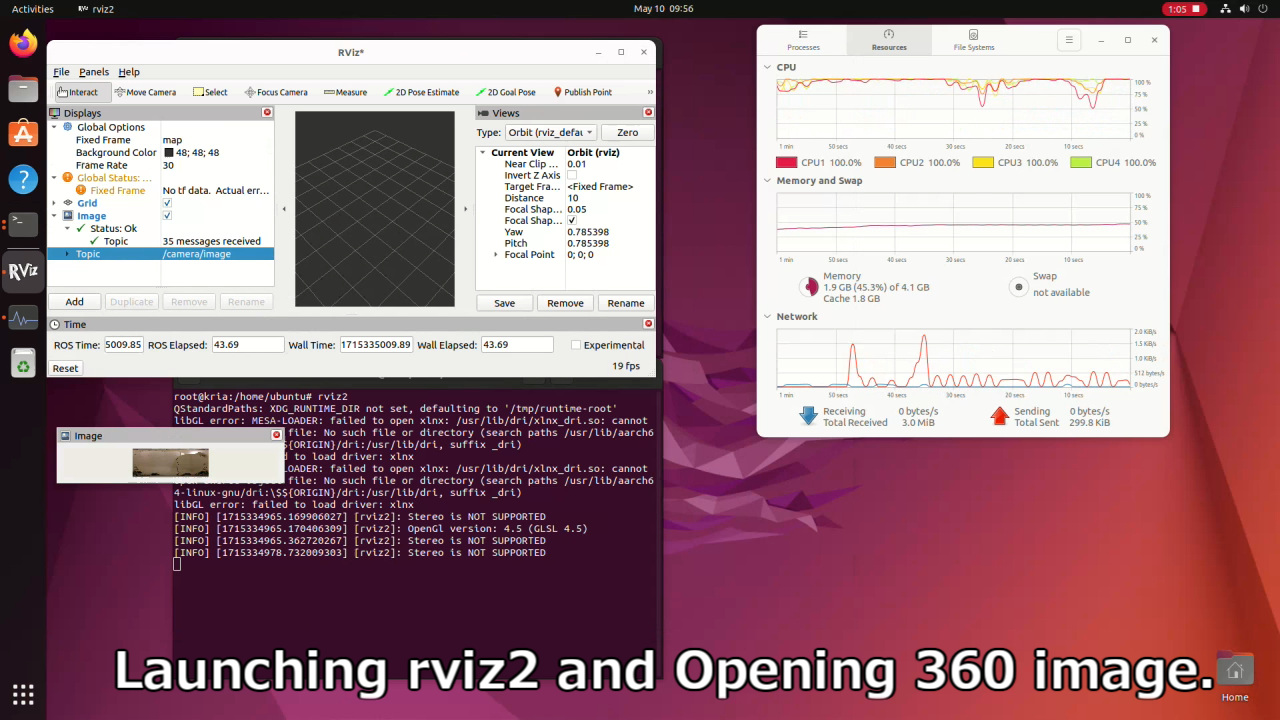 ROS2で360°カメラの画像処理・物体検出をしてみた