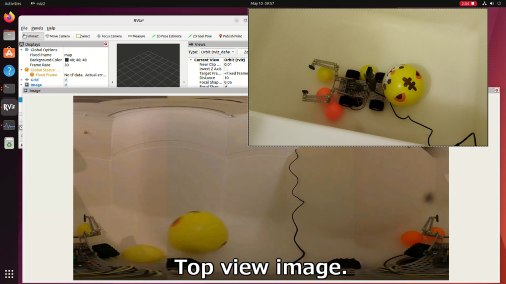 ROS2で360°カメラの画像処理・物体検出をしてみた