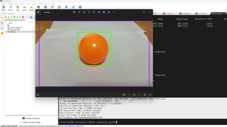 KV260とPetalinuxでPyTorchのテスト(YOLOX+Python編)