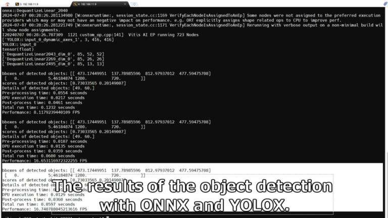 ONNXをDPUとVitis AI環境で動かしてみた。Python編