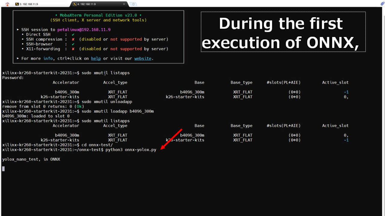 ONNXをDPUとVitis AI環境で動かしてみた。Python編