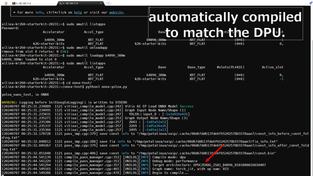 ONNXをDPUとVitis AI環境で動かしてみた。Python編