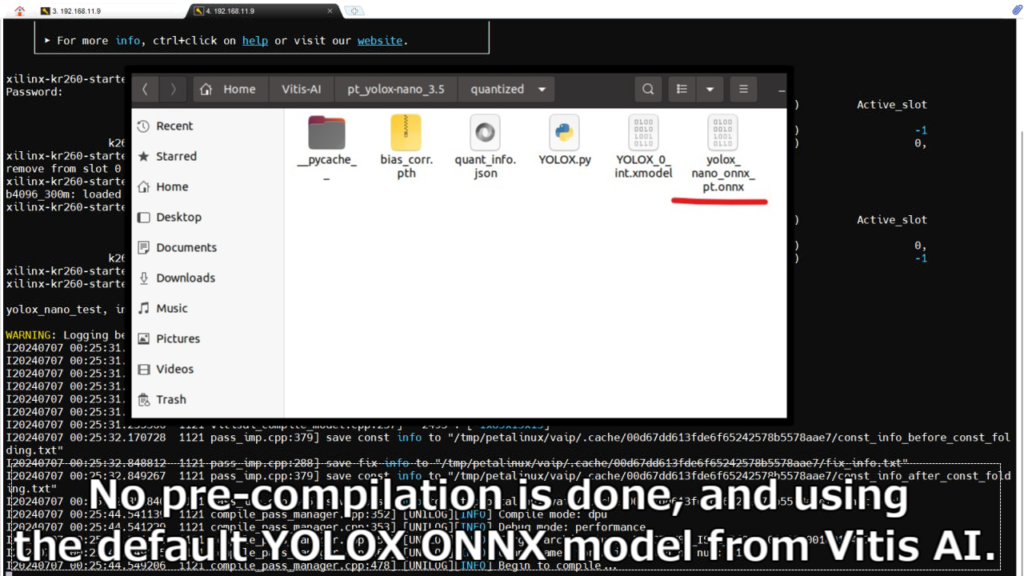 ONNXをDPUとVitis AI環境で動かしてみた。Python編