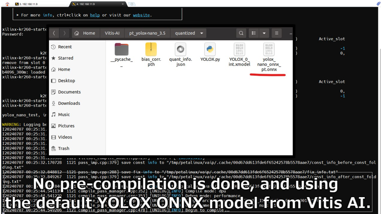 ONNXをDPUとVitis AI環境で動かしてみた。Python編