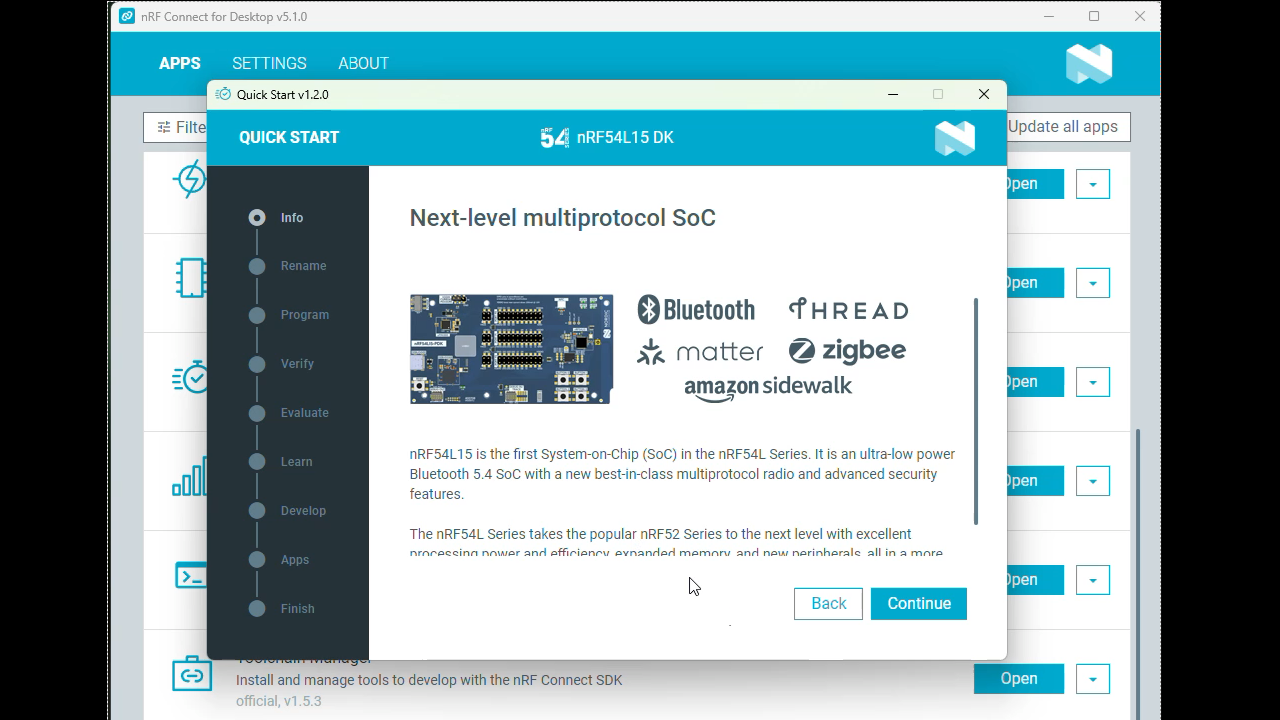 nRF54L15DKを購入して、nRF Connect for Desktopで通信テスト