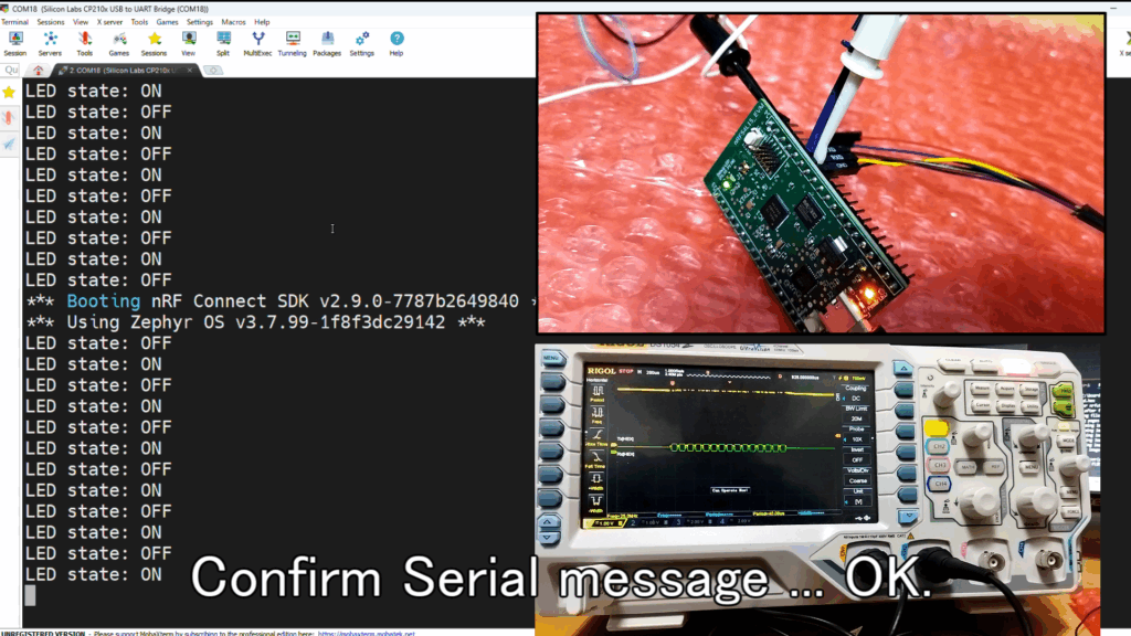 RISC-VとARM_m33をnRF54L15上で一緒に動かしてみた